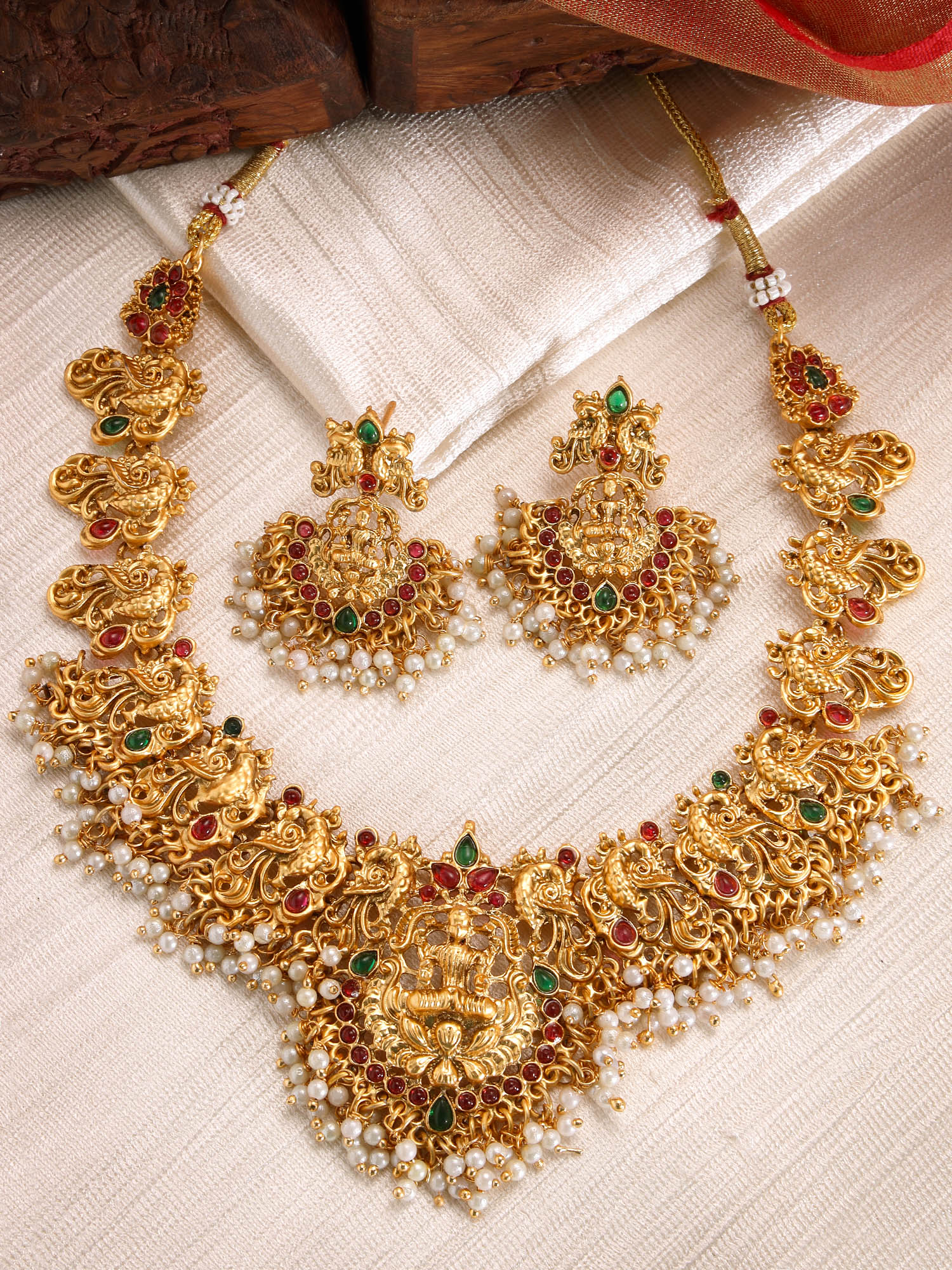 Buy Artificial Gold Plated Temple Necklace Sets From Karatcart